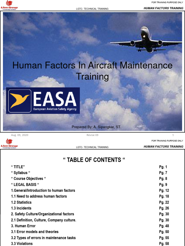 Training Human Factor | PDF | Human Factors And Ergonomics