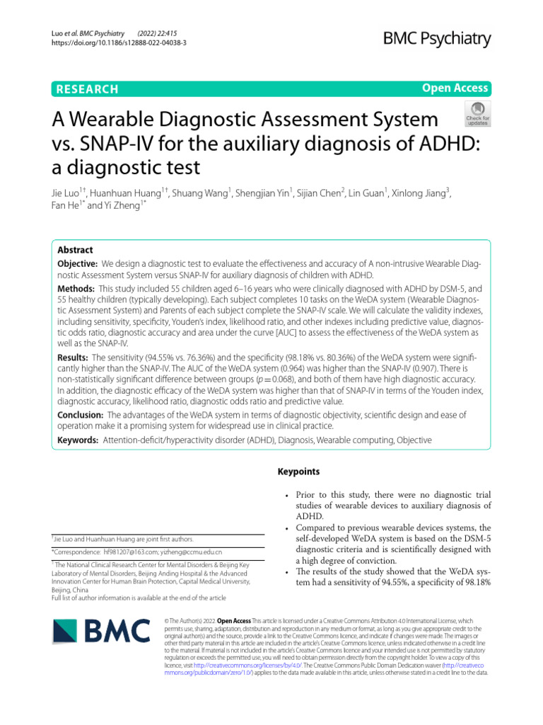 SNAP IV Attention Questionnaire | PDF | Attention Deficit Hyperactivity ...