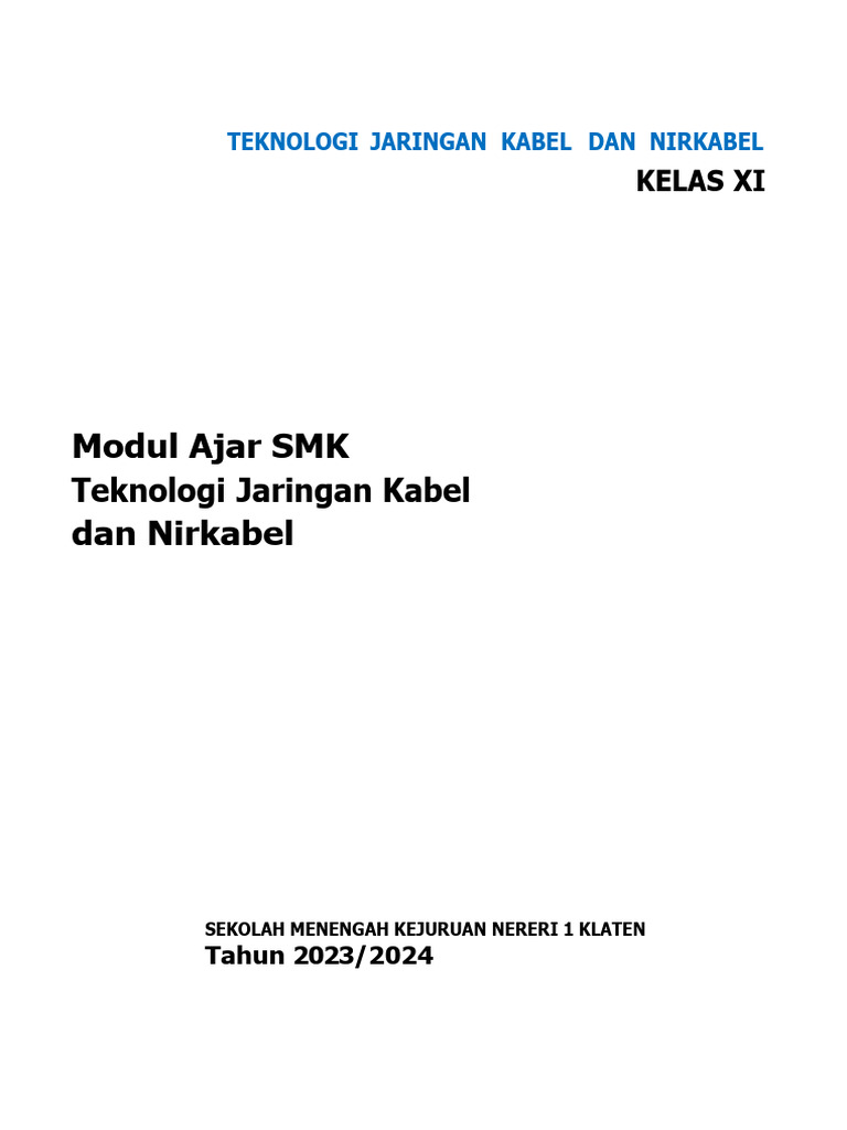 Modul Ajar-Voip-Kelompok 3-Xi TJKT 2 | PDF