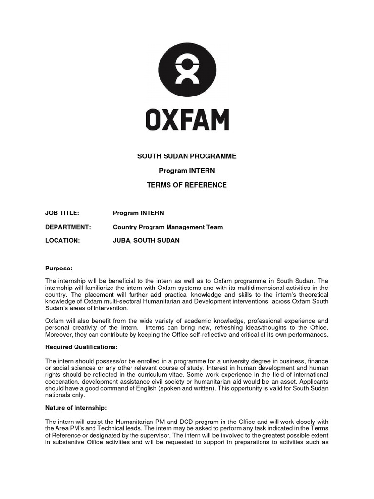 Program - Intern JD | PDF | Internship | Job Hunting