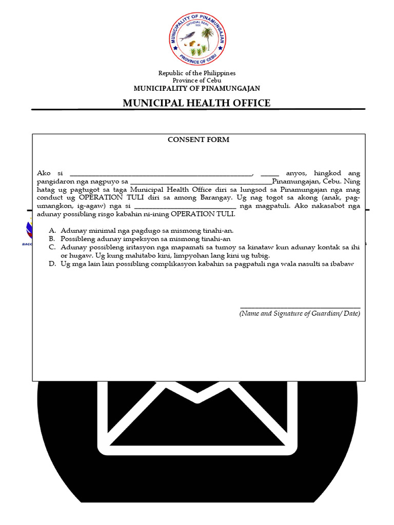 Circumcision Consent Form Bisaya | PDF