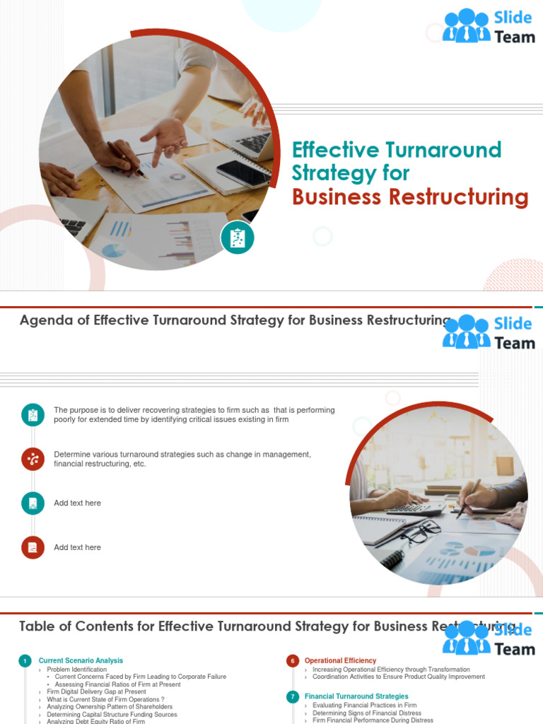 Effective Turnaround Strategy For: Business Restructuring | PDF ...