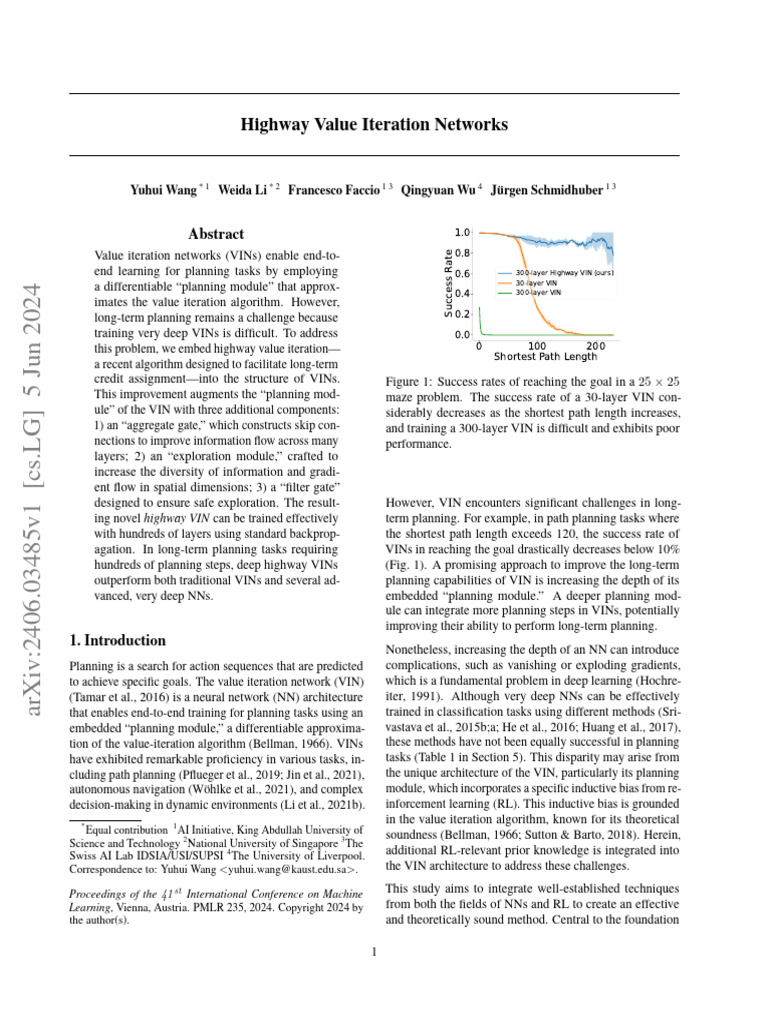 Highway Value Iteration Networks | PDF | Deep Learning | Artificial Neural Network