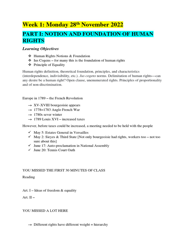 Human Rights Foundations & Evolution | PDF | International Criminal ...