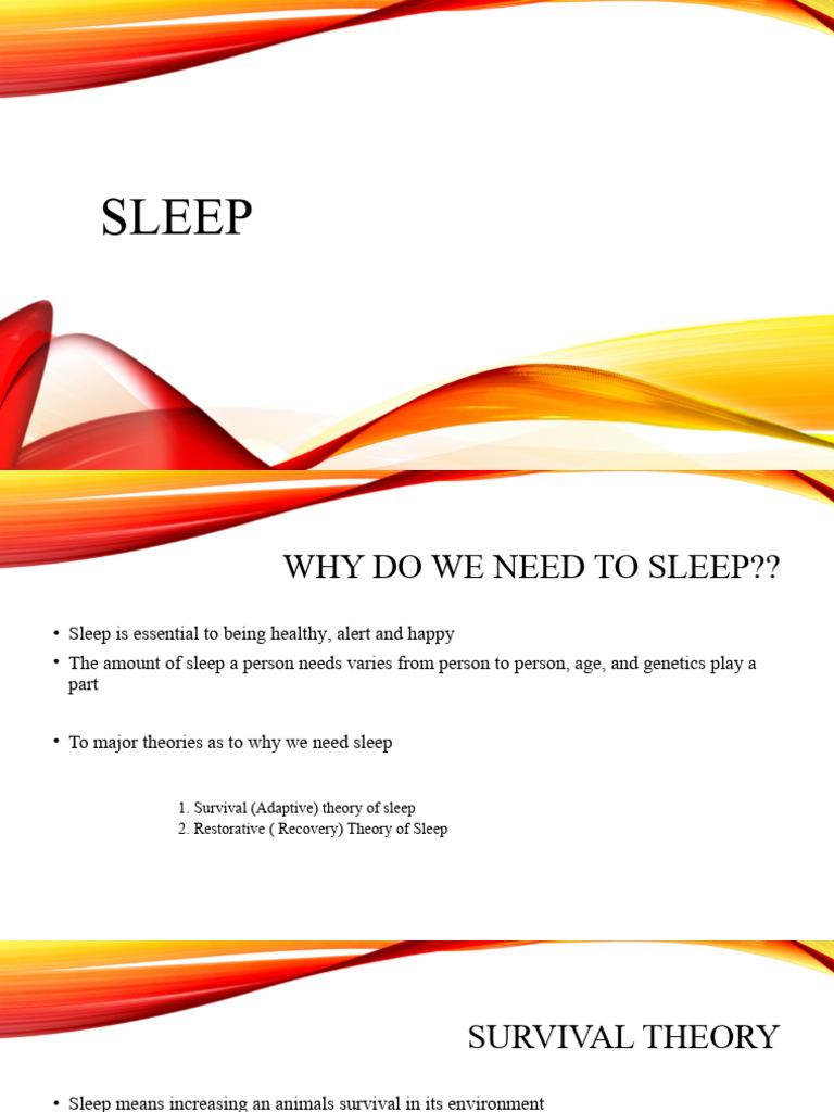 Theories of sleep | PDF