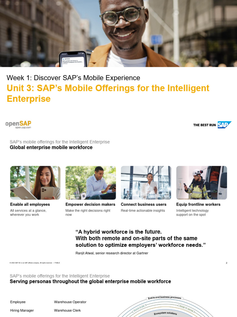 openSAP Mobile4 Week 1 Unit 3 Intel Presentation | PDF | Mobile App | Cloud Computing