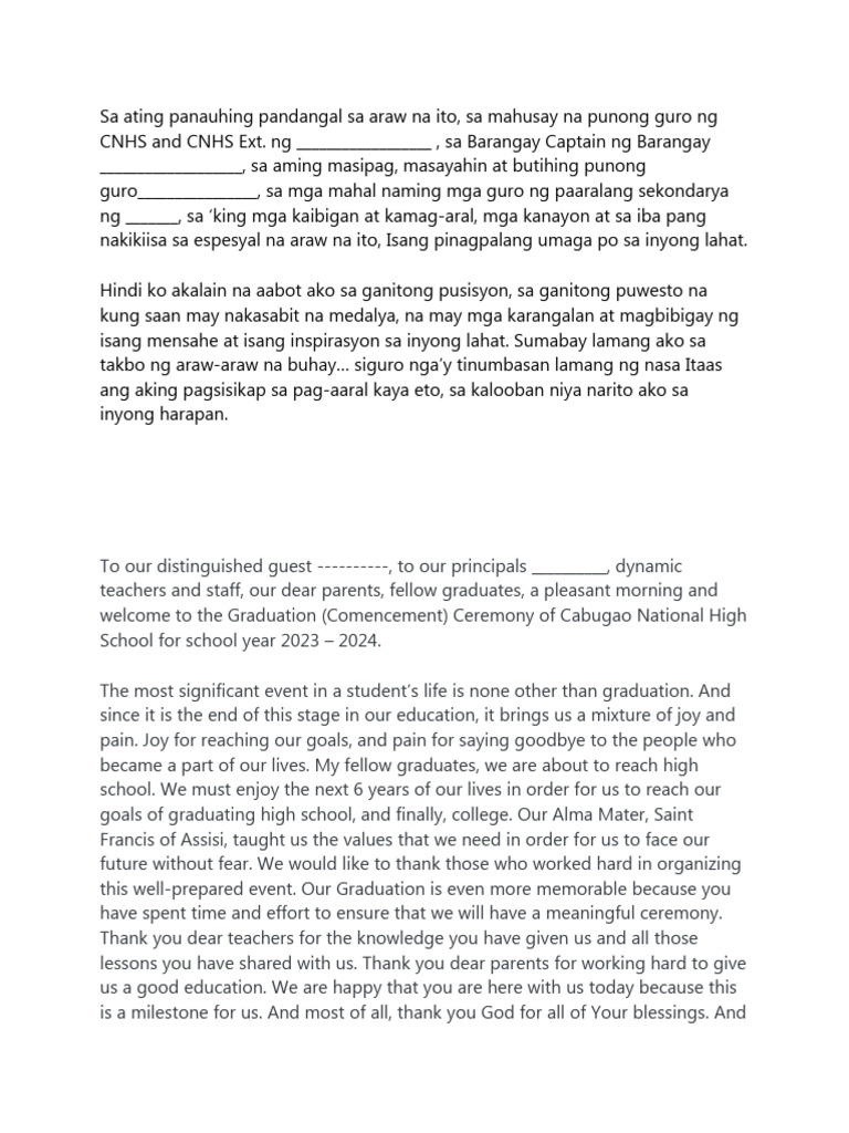 Welcome Address | PDF