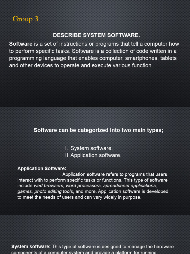 Group 3 Archtecture Assignment | PDF | Operating System | Software