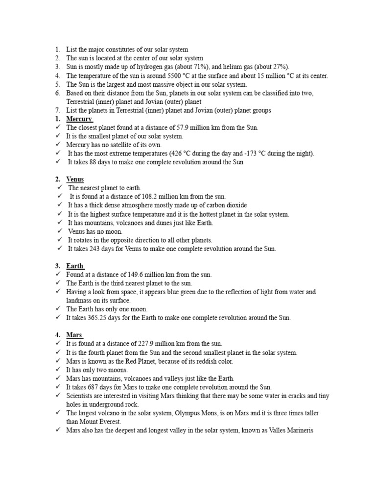 Solar System | PDF | Solar System | Planets
