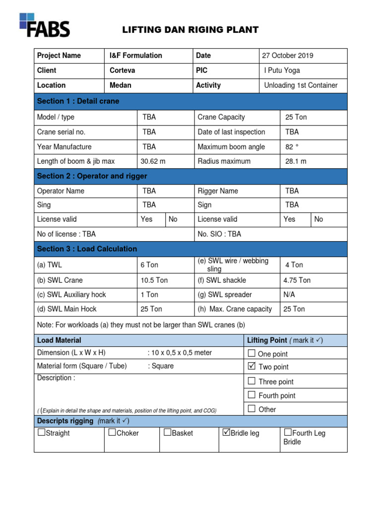 Lifting Dan Riging Plan Unloading Square Pile - Section 3 | PDF | Crane ...