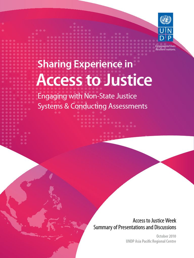Sharing Experience in Access To Justice - UNDP | PDF | Justice | Crime ...