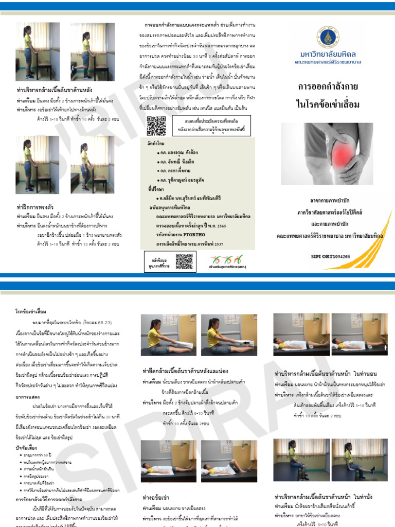 OA Knee Exercise | PDF