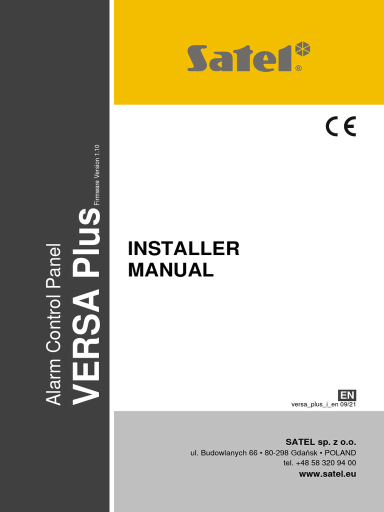 VERSA Plus Installer Manual EN 10041 | PDF | Power Supply | Transformer