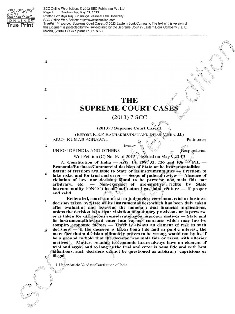 Modak Judgment Analysis 2008 | PDF