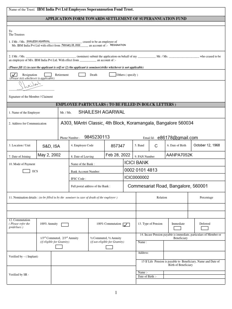 Superannuation Withdrawal Form | PDF | Pension | Income Tax