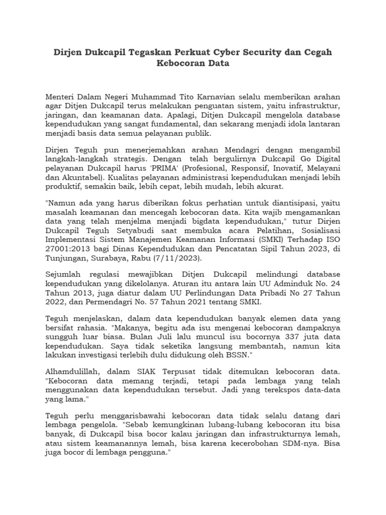 Isu Pemanfaatan Data | PDF