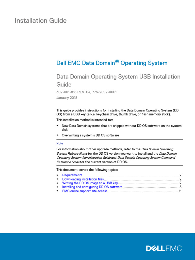 Datadomain Os Install | PDF | Installation (Computer Programs) | Operating System