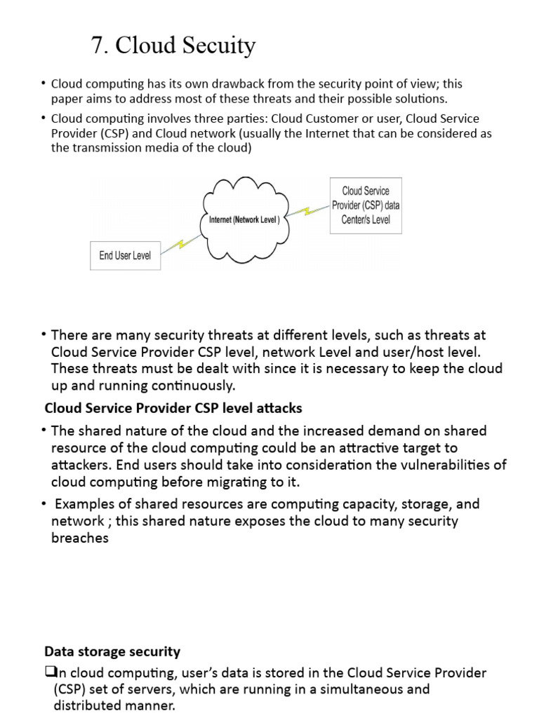 Chapter 7 Cloud Security | Download Free PDF | Cloud Computing | Security