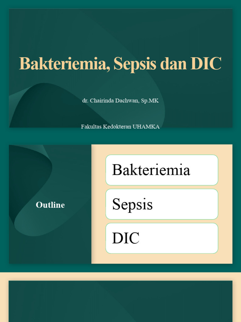 Bakteriemia, Sepsis Dan DIC | PDF