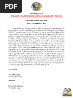 BDRRM Plan Template - Filipino Edited | PDF