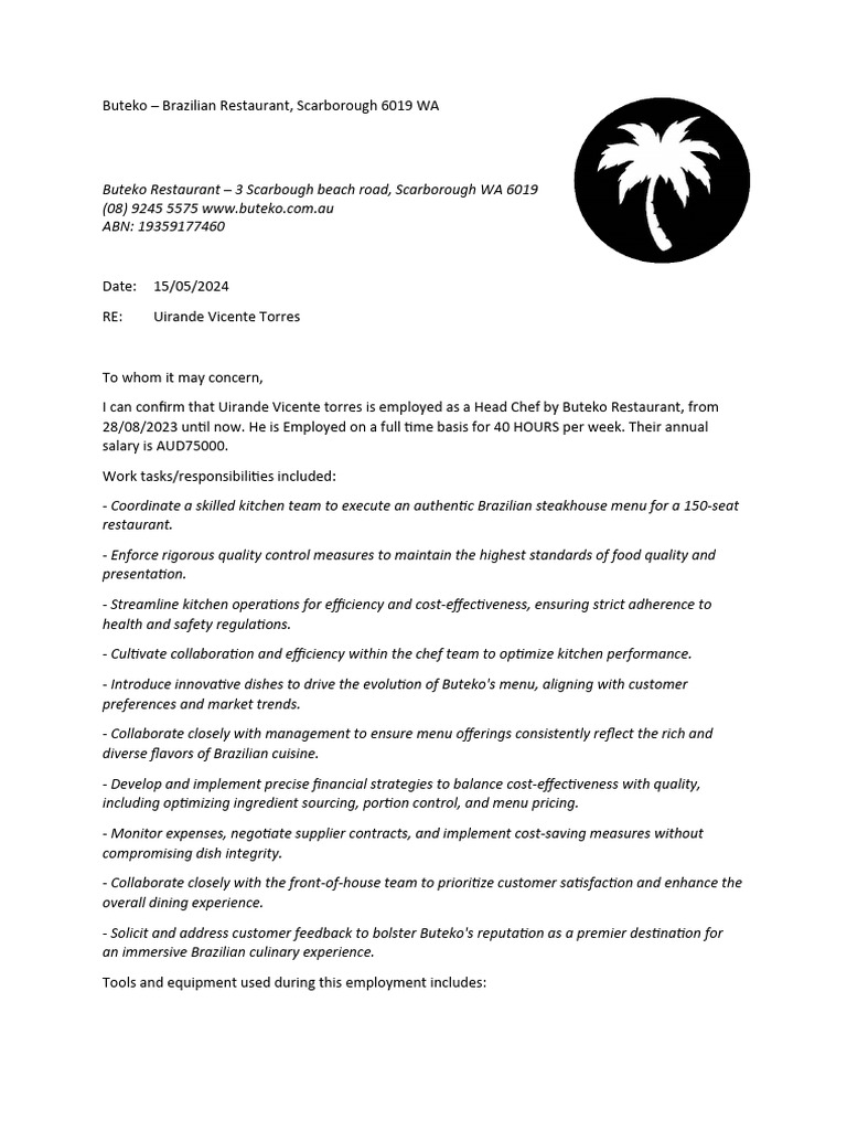 Statement - Buteko | PDF | Restaurants | Menu