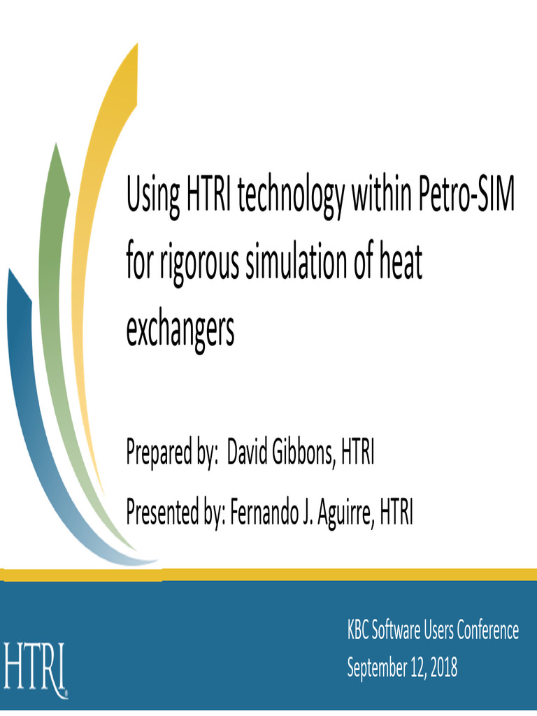 HTRI Within Petrosim | PDF | Heat Exchanger | Heat