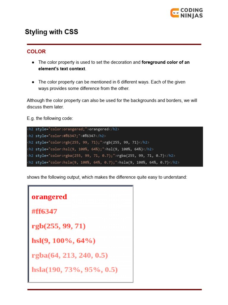 Notes Styling With CSS | PDF | Graphic Design | Text Notes Styling With CSS | PDF | Graphic Design | Text