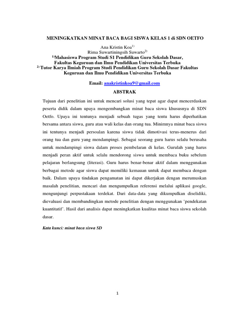 Ana Kristin Koa - 859255896 - Tugas 4 Karya Ilmiah | PDF | Kesehatan ...