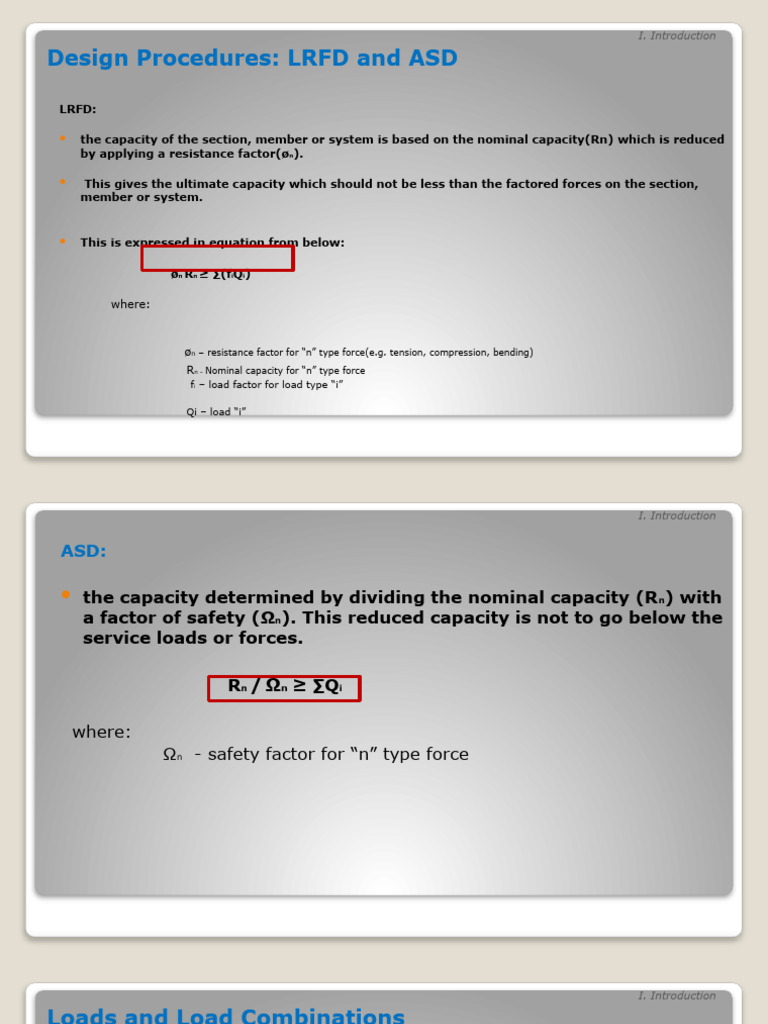 2 Design Procedures LRFD and ASD | PDF | Beam (Structure) | Structural Load