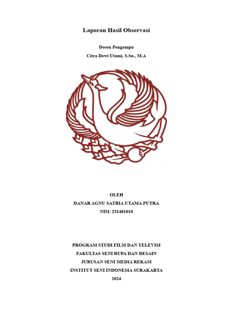 Danar Agnu Satria Utama Putra Observasi | PDF