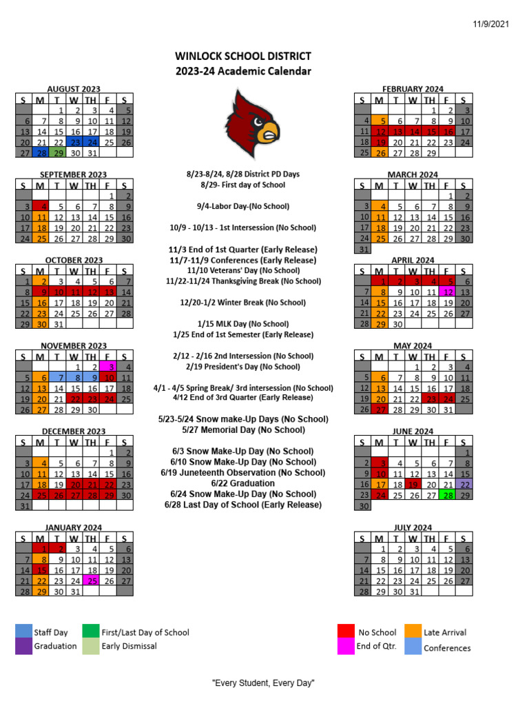 Modified Calendar 2023-24eas | Download Free PDF | Academia