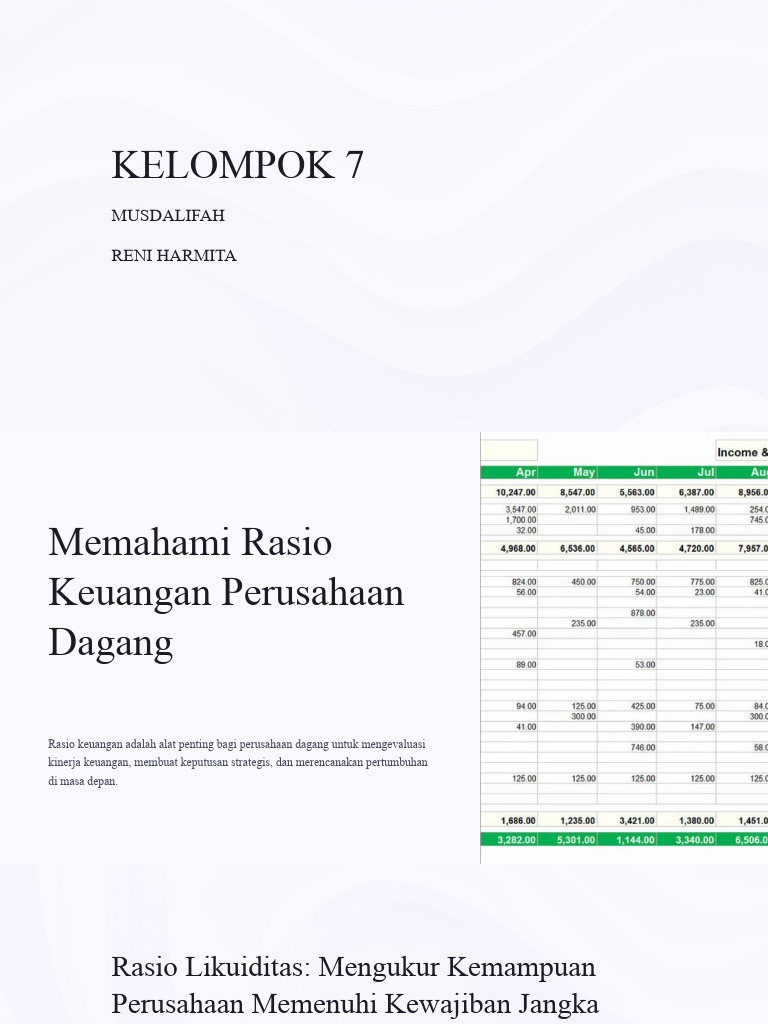 Analisis Rasio Keuangan Perusahaan Dagang | PDF