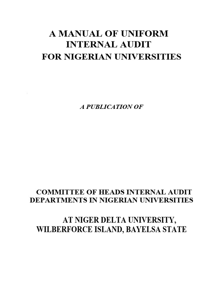Internal Audit Manual | Download Free PDF | Audit | Internal Control