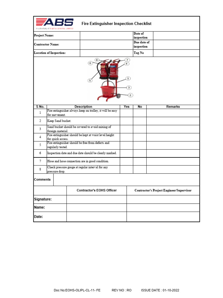 11.EOHS-ABS-Fire Extinguisher (FE) | PDF