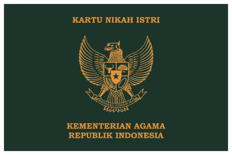 KARTU NIKAH Bagian Belakang Istri | PDF