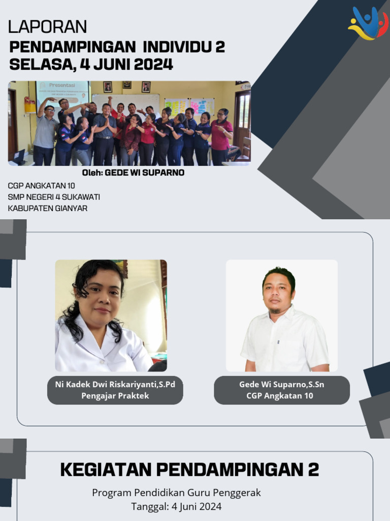 Laporan Pendampingan Individu 2 Selasa, 4 Juni 2024 | PDF