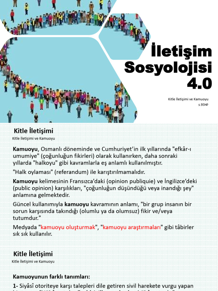 04 Iletisim Sosyolojisi | PDF