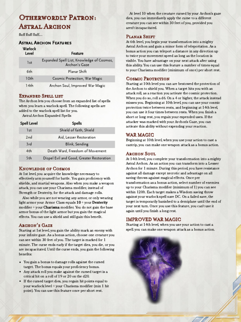 Astral Archon _ GM Binder | PDF