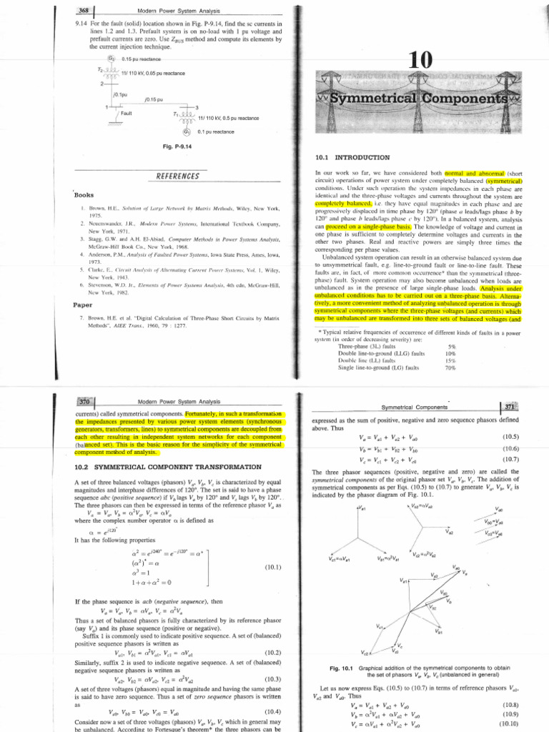 Chapter-5 Symmetrical Components | PDF | Ac Power | Electromagnetism
