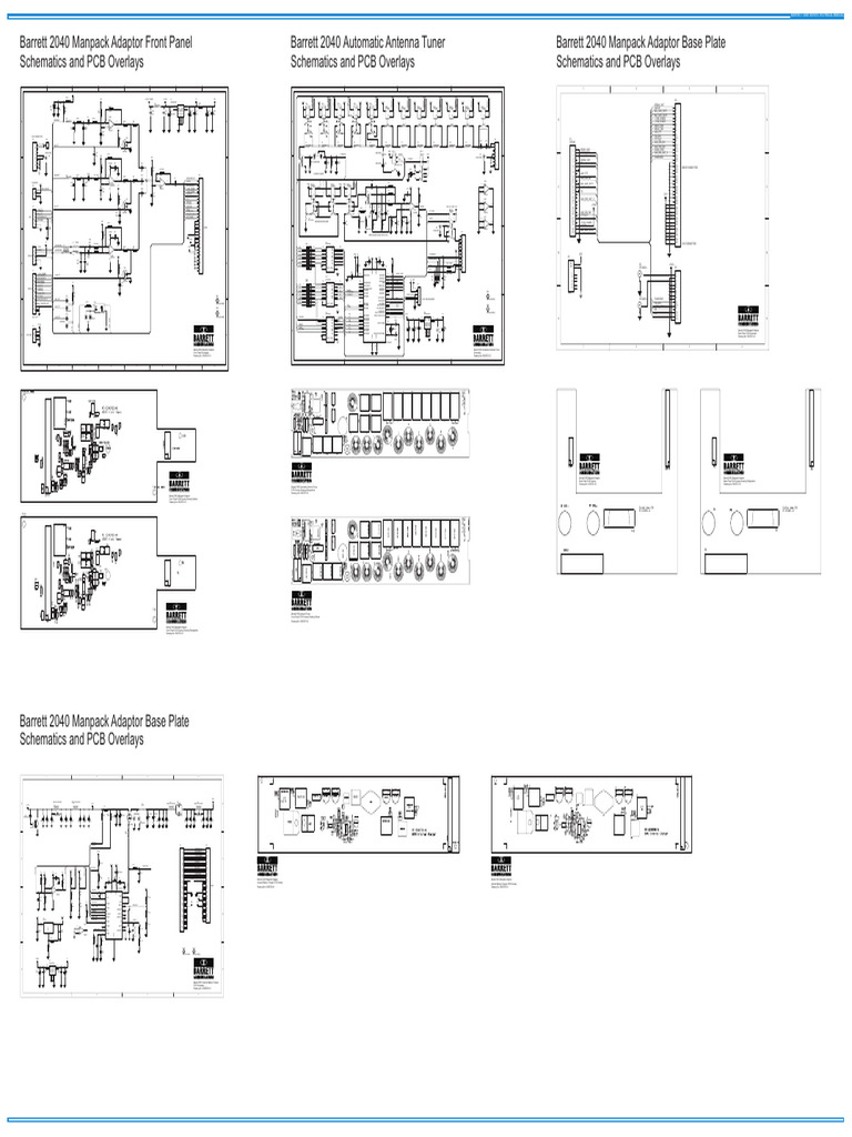2040 Manpack Adaptor Schematics and Overlays | PDF