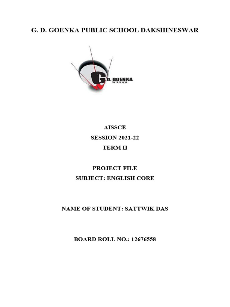 English Project Portfolio | PDF | Nature