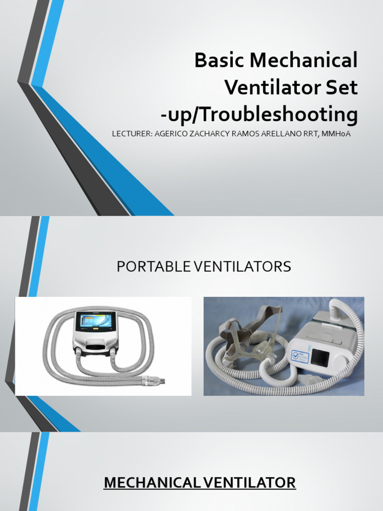 1.basic Troubleshooting of Ventilator | PDF | Breathing | Chronic ...