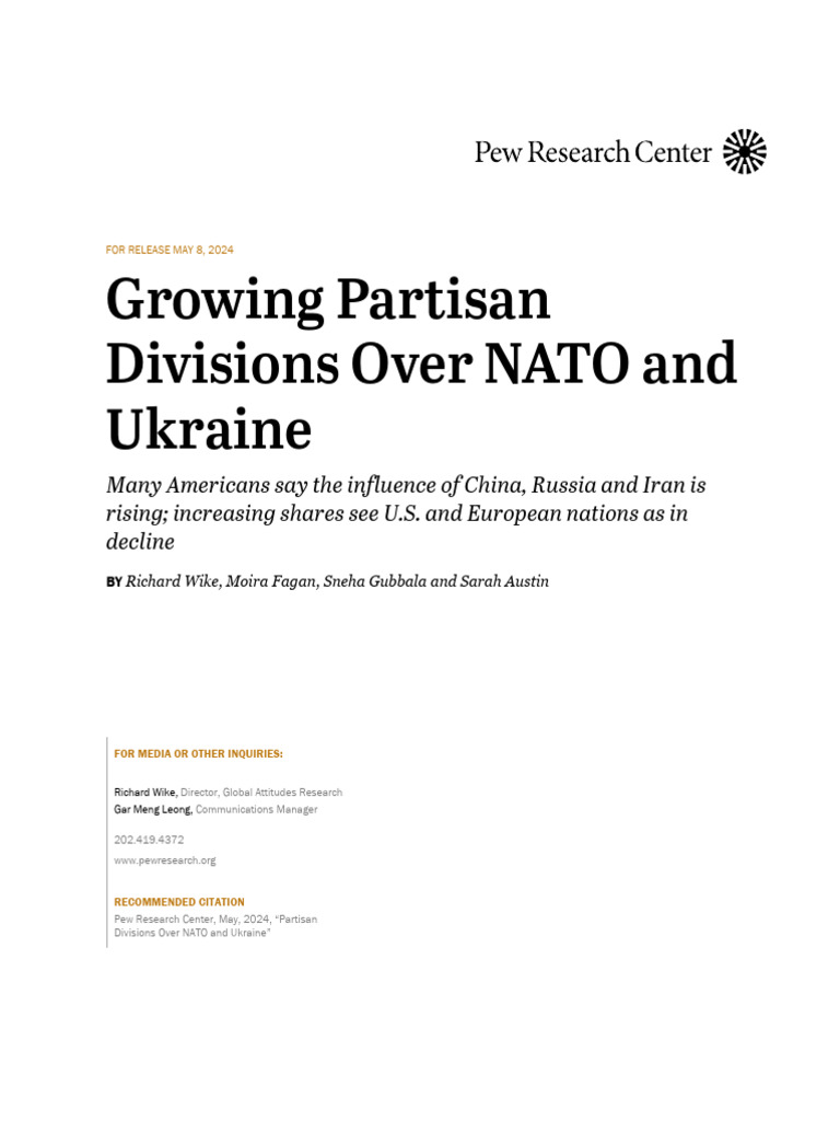 PG 2024.05.08 Russia-Nato Report | PDF | Republican Party (United ...