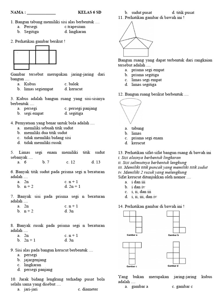 Bangun Ruang | PDF | Griya & Taman