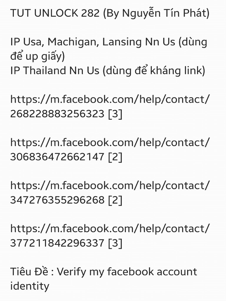 Tut Unlock 282 | PDF