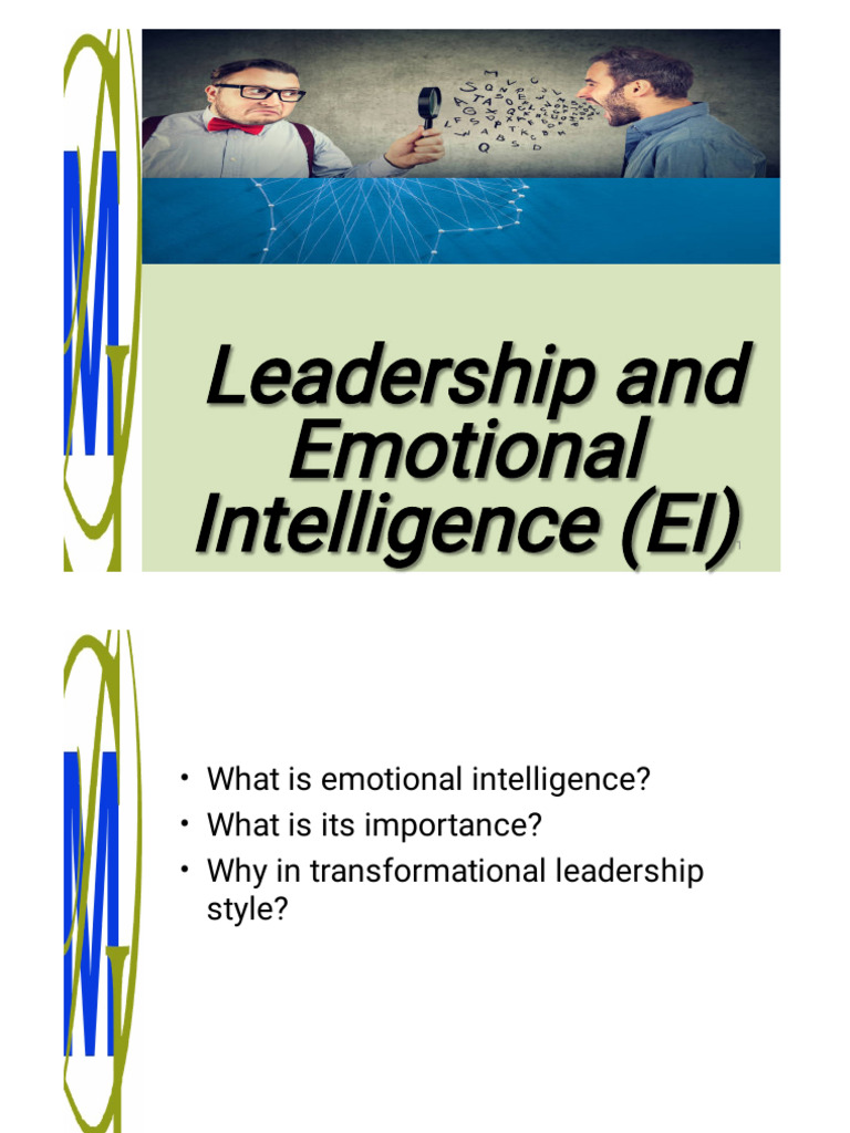 7.2 chapter 7 part II Emotional Intelligence (2) | PDF | Emotional Intelligence | Leadership