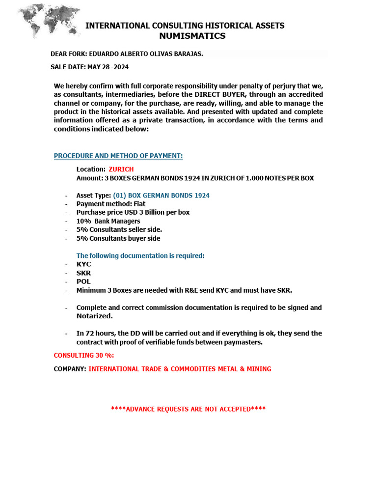 3 Boxes German Bonds 1924. Posture | PDF | Notary Public | Business