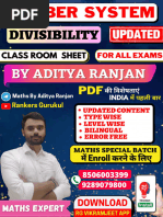 Number System 08 (MahaBharat Batch) | PDF | Discrete Mathematics | Ring Theory