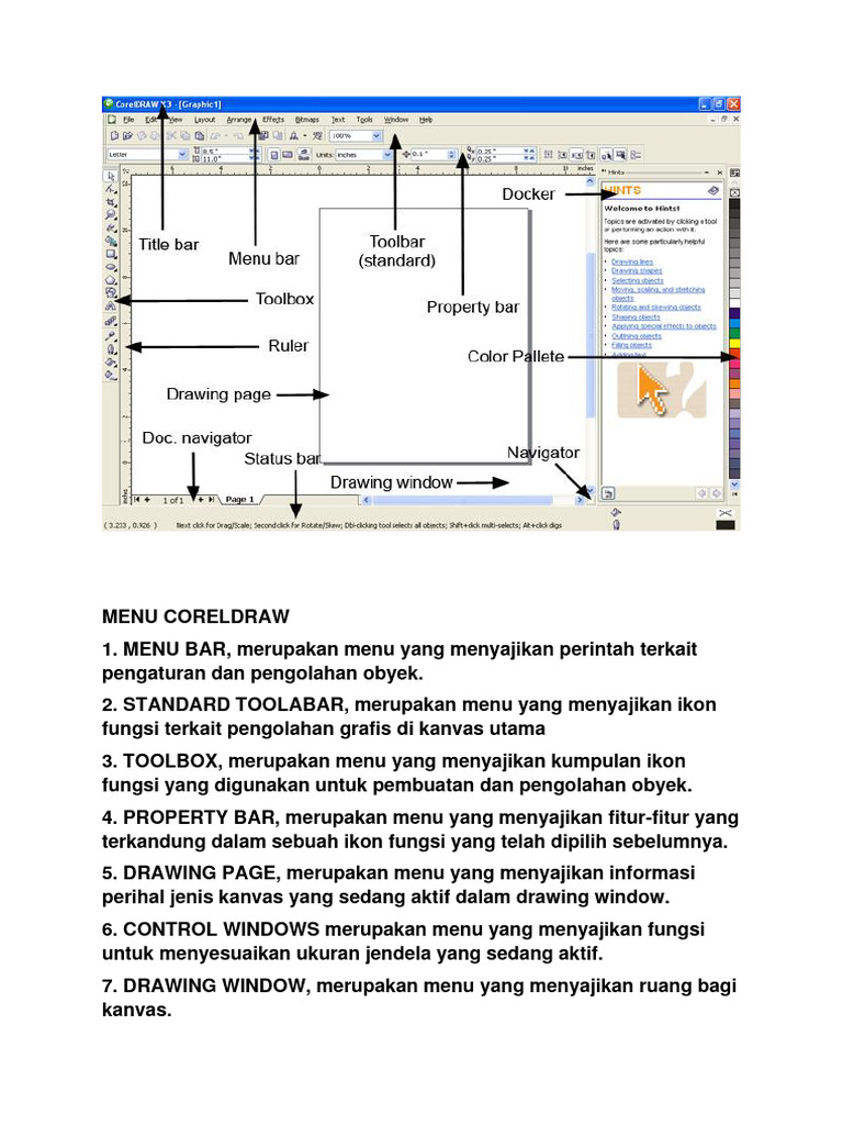 Menu Coreldraw | PDF