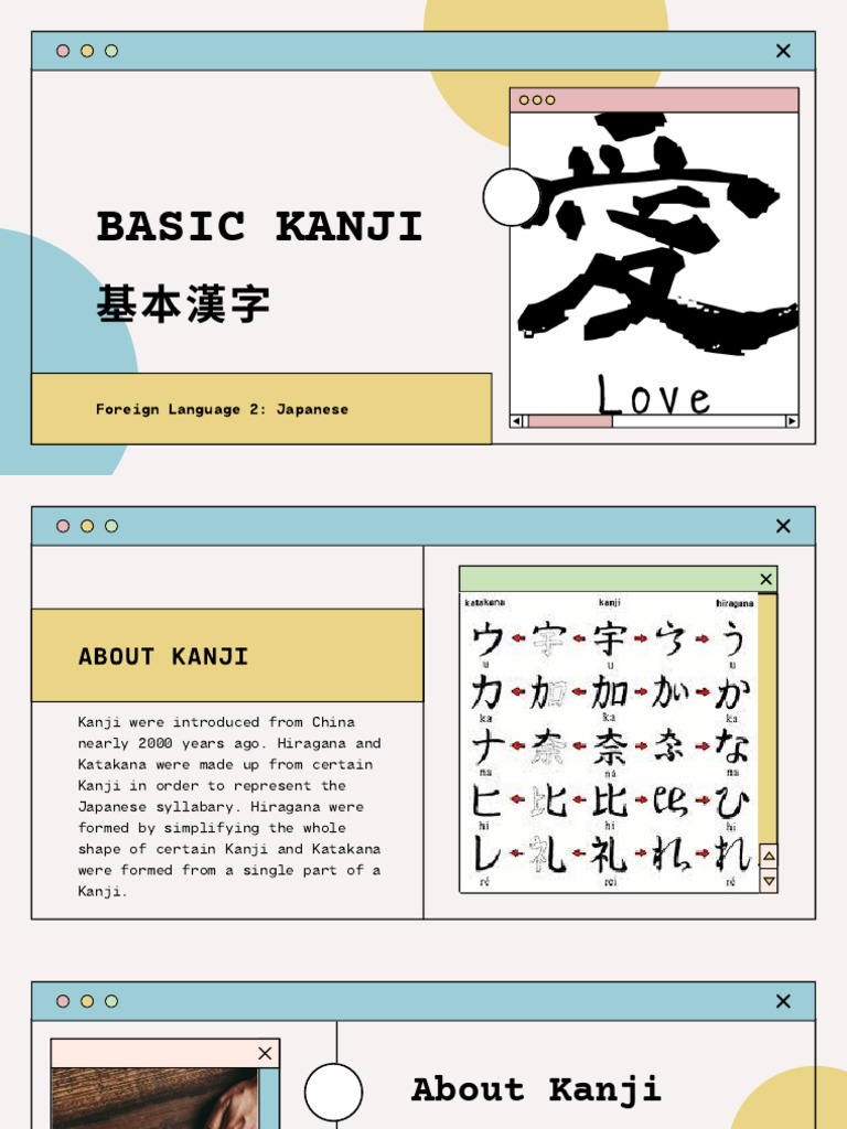 Basic Kanji | PDF | Kanji | Japanese Language